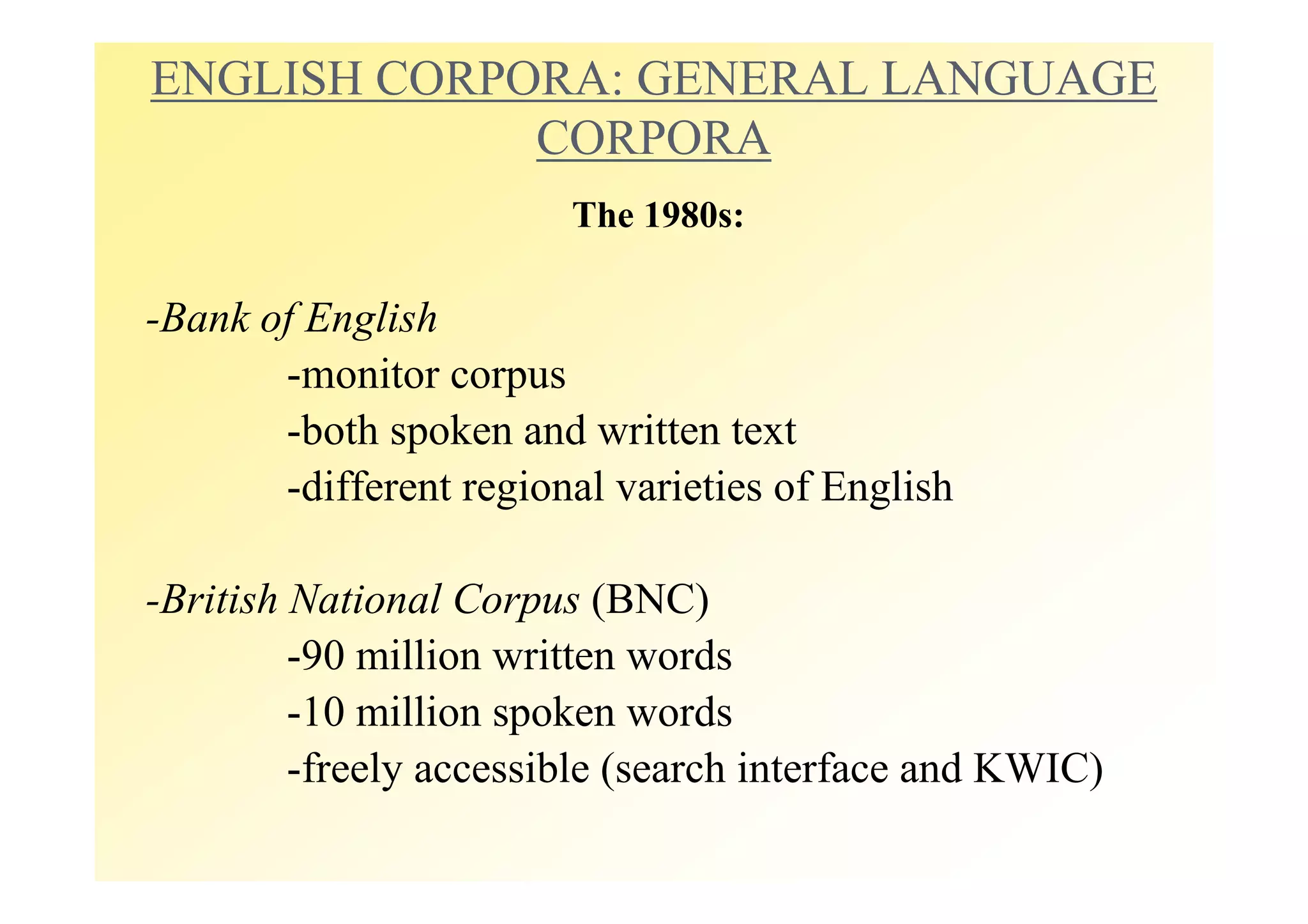 Corpus linguistics intro | PDF