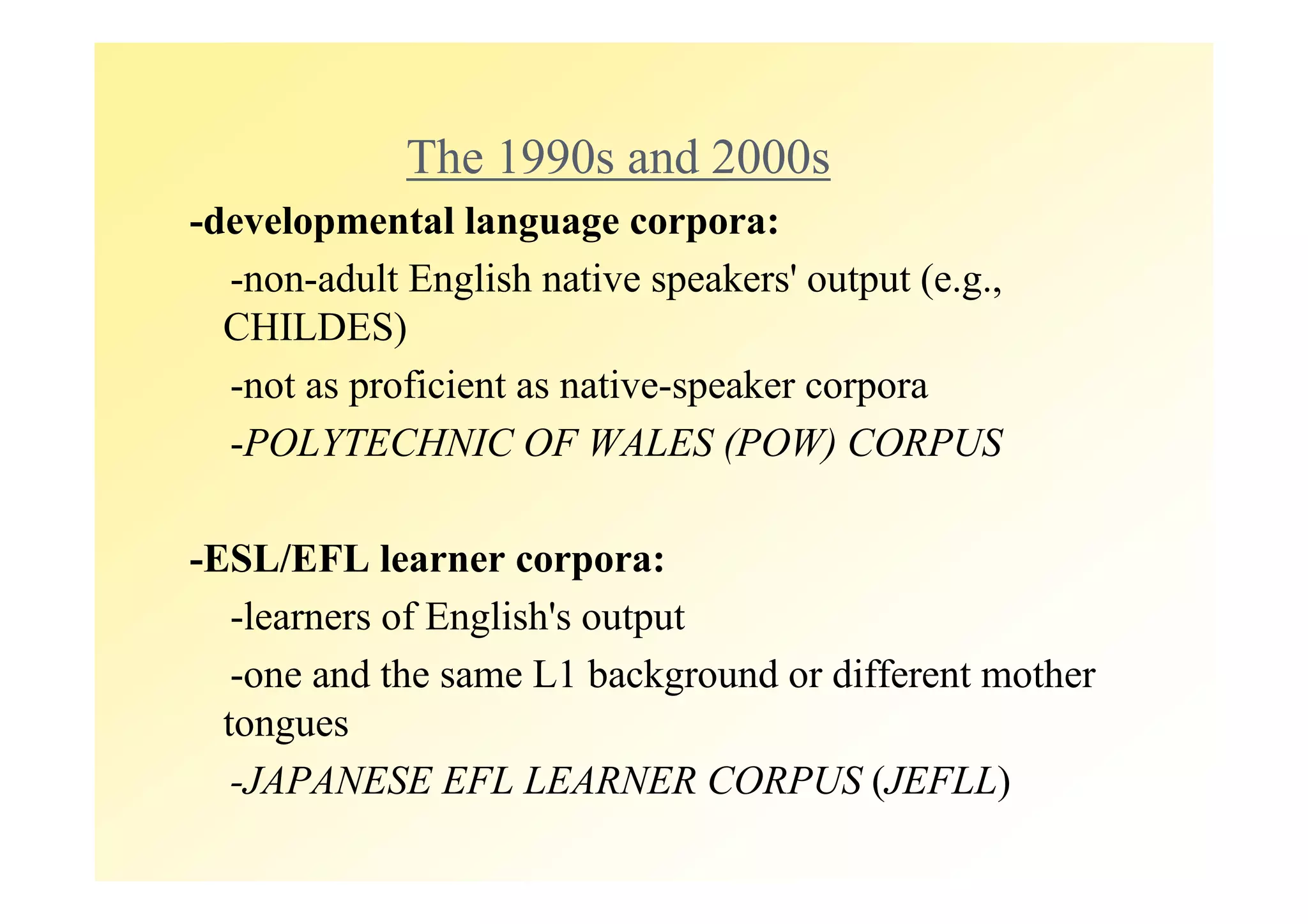 Corpus linguistics intro | PDF