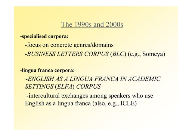 Corpus linguistics intro | PPT