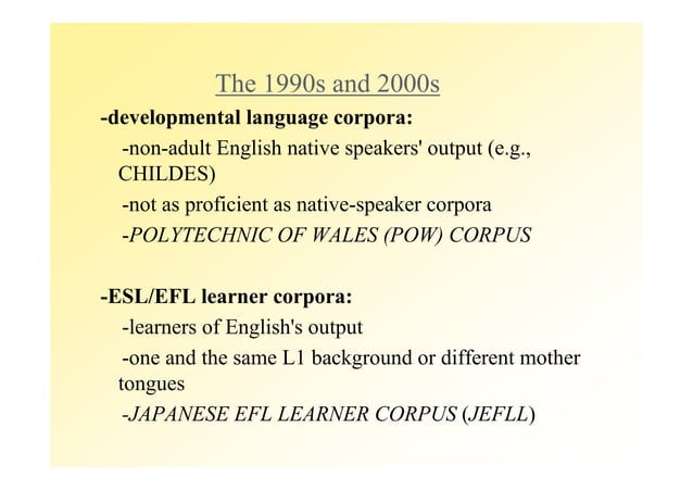 Corpus linguistics intro | PPT