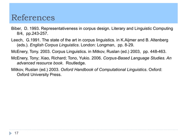 Corpus linguistics the basics | PPTX
