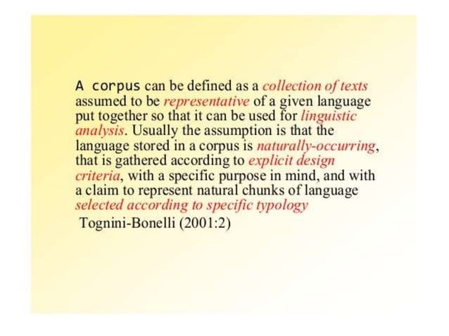 Corpus Linguistics | PPTX