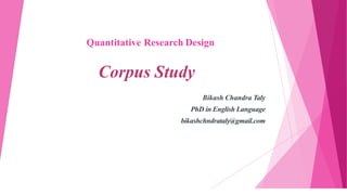 Corpus study design | PPTX