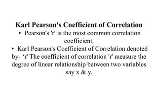 Correlation analysis in Biostatistics .pptx