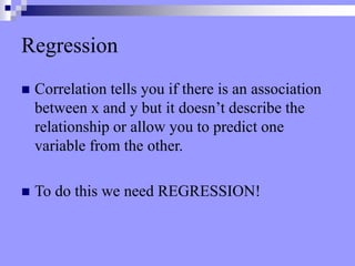 Correlation & Regression for Statistics Social Science | PPT