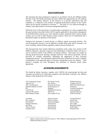 Corr. management offshore hse | PDF