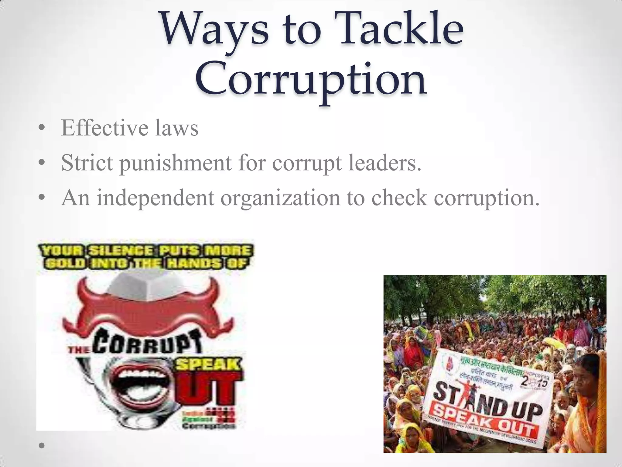 people against corruption SV | PPTX | Debated Sensitive Social Issues ...