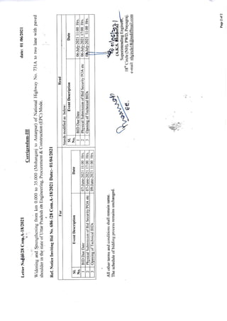 Corr3dateextended Road Profile And Ect Detai Pdf