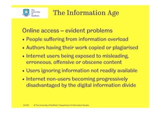 Information Literacy - The Missing Link | PDF