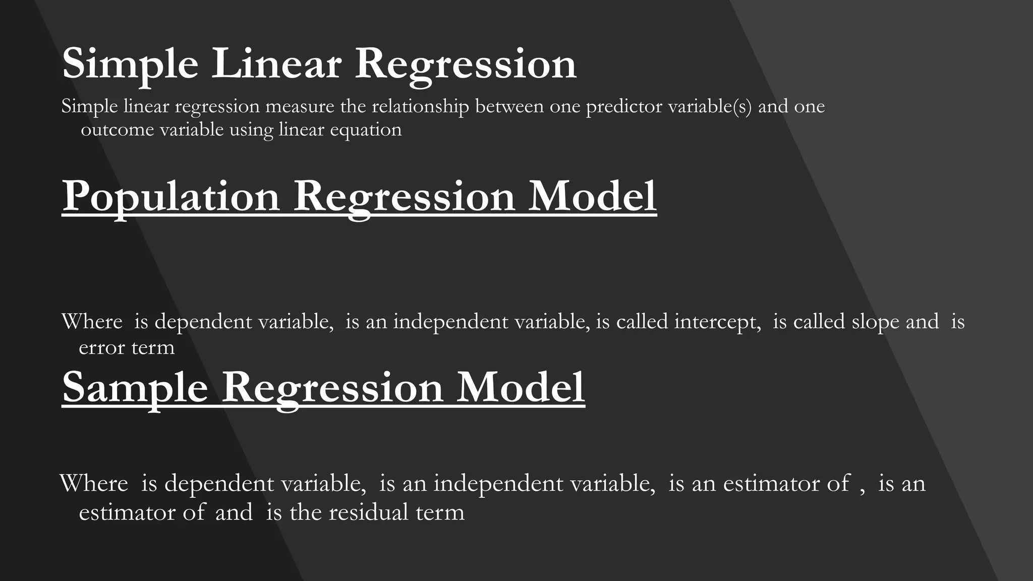 Correlation And Regression With Formulas And Examples Ppt
