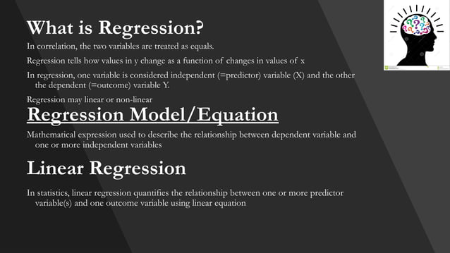 Correlation And Regression With Formulas And Examples Ppt