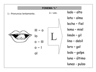 FICHAS PARA TRABAJAR LA CORRECCIÓN DE FONEMAS.ppt