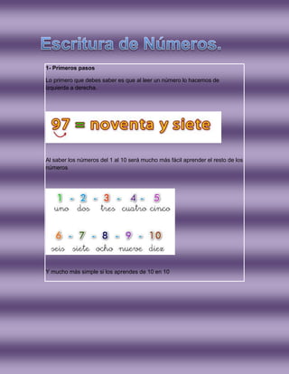 Escritura de numeros | DOCX