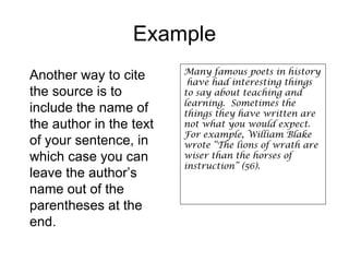 Correct Use of Sources | PPT