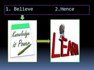 Correct approach of learning | PPTX