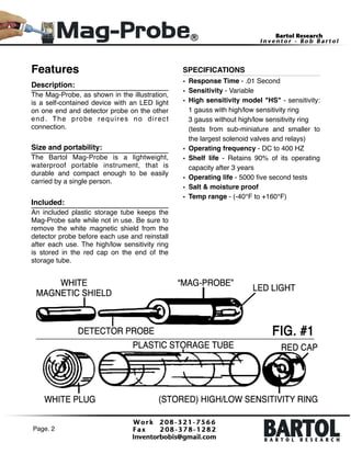 Bartol Mag-Probe White Paper | PDF