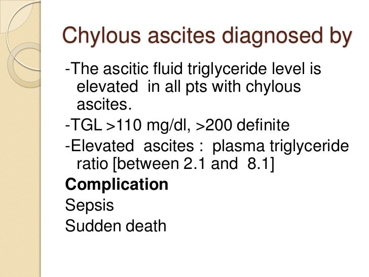 A Case of Chylous Ascites