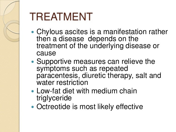 A Case of Chylous Ascites