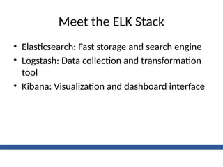 All about the Elasticsearch Logstash Kibana.pptx