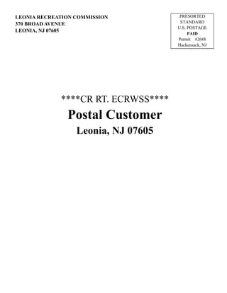 2019 Leonia Swim Club Brochure | PDF