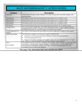 2019 Leonia Swim Club Brochure | PDF