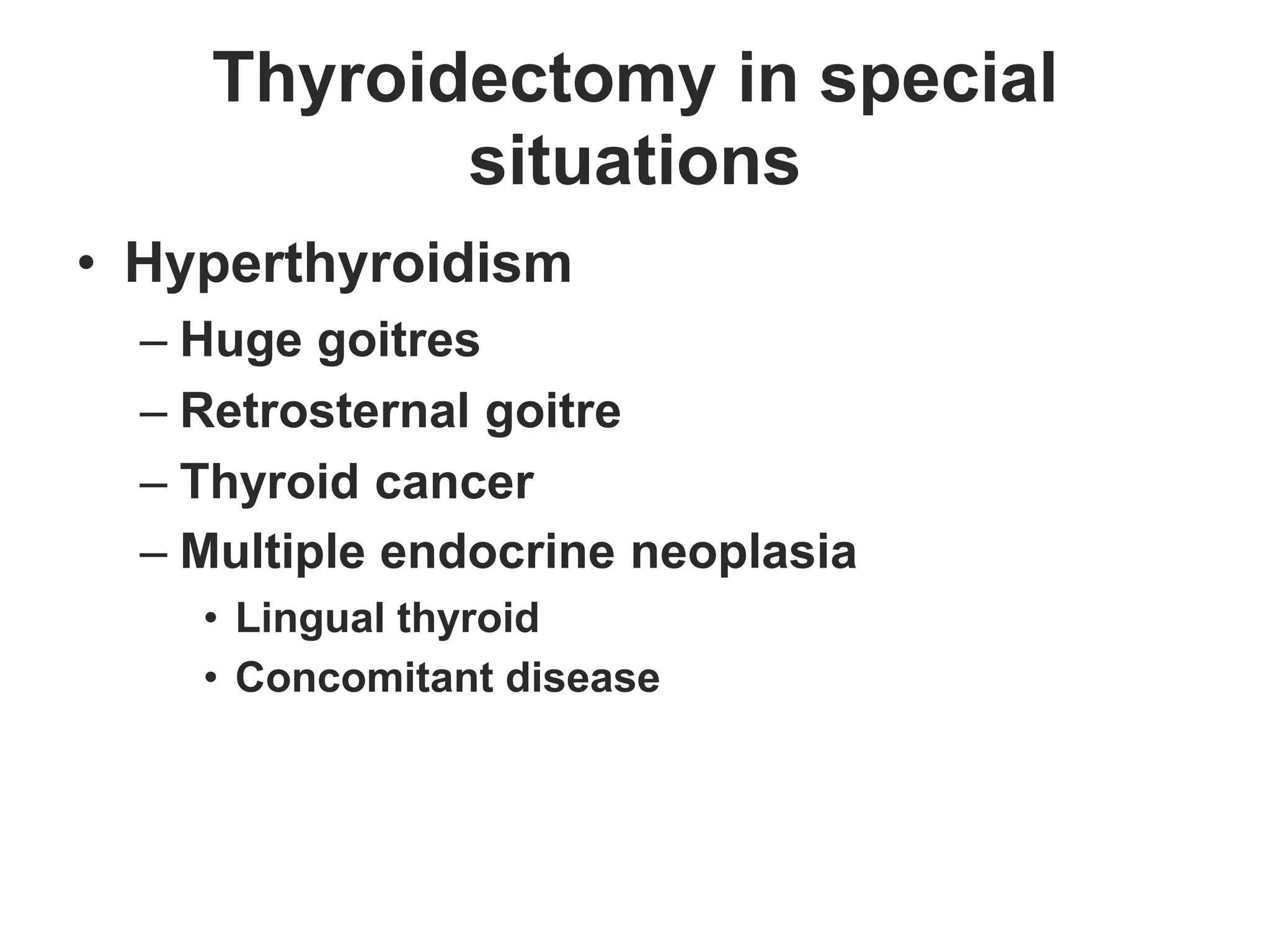 thyroid diseases and anesthesia management | PPTX