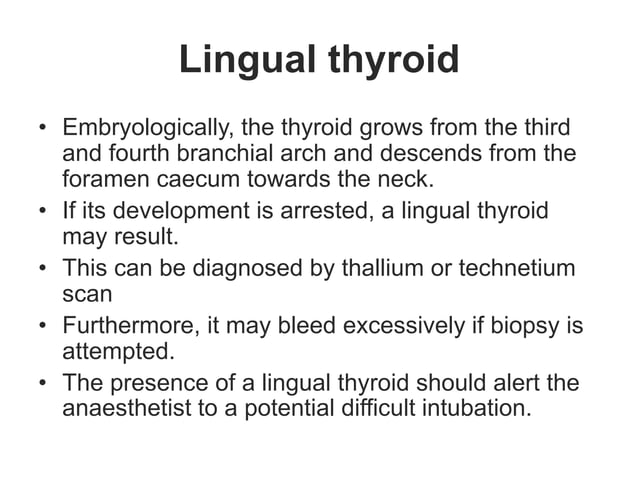 thyroid diseases and anesthesia management | PPTX