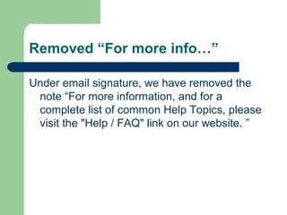 Correct email signature | PPT | Email | Internet