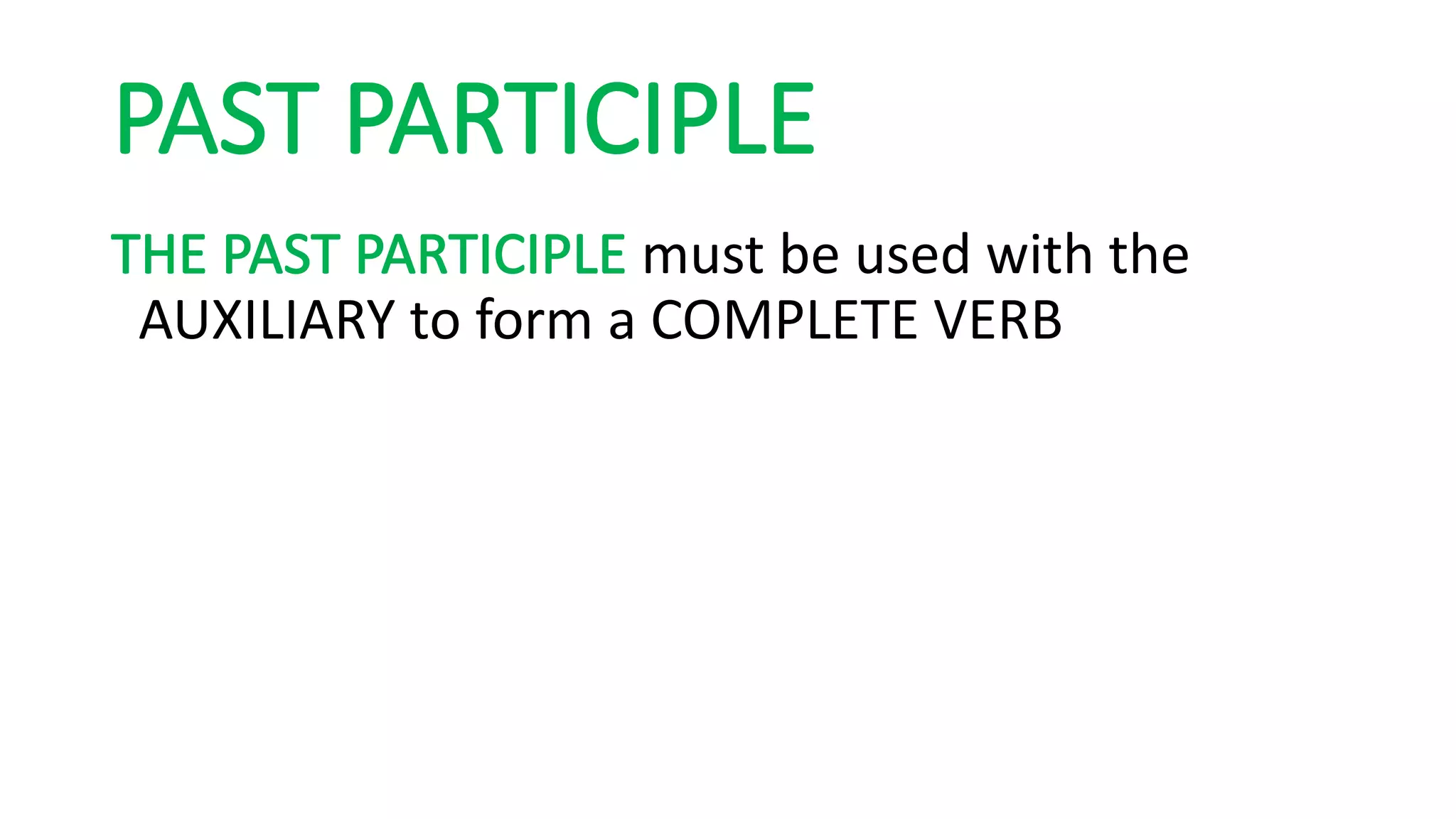 Correct form of the verb explained | PPTX