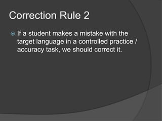 Correcting errors in elt | PPTX | Education