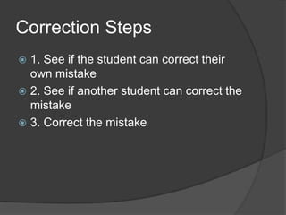 Correcting errors in elt | PPTX