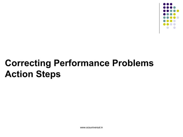 Correcting Performance & Behaviour Problem ... For Staff Members | PPT