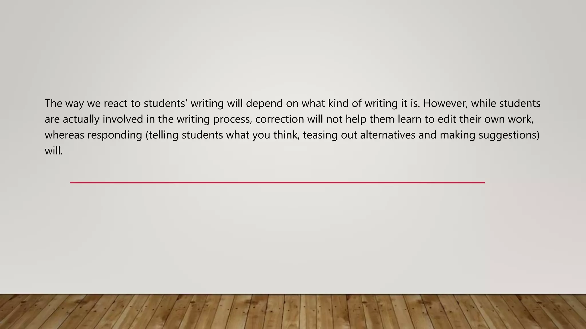 Correcting written work | PPT