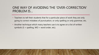 Correcting written work | PPT