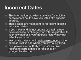 Correcting your Public Records | PPTX