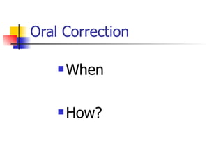 Correcting MISTAKES, ESL | PPT