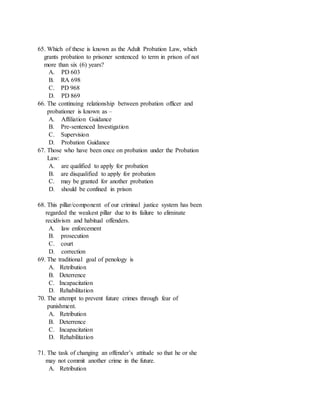 Correctional administration questionaire | DOCX