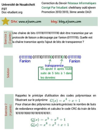 Correction devoir reseau | PDF