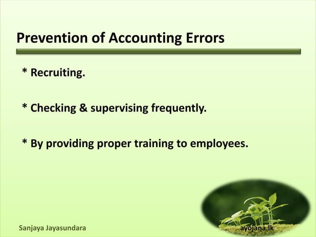 Correction of accounting errors | PDF | Phone Services | Home Utilities