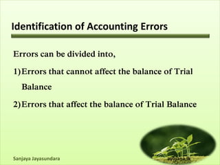Correction of accounting errors | PDF
