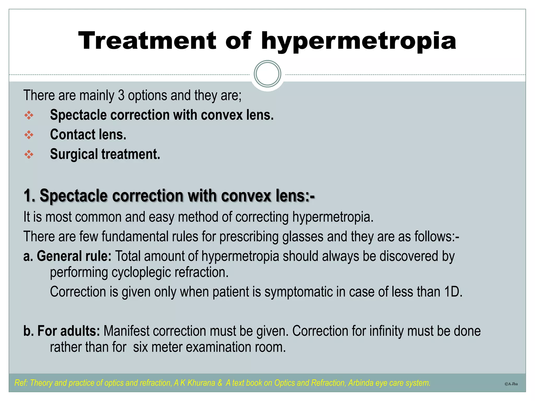 Correction of ametropia | PPTX