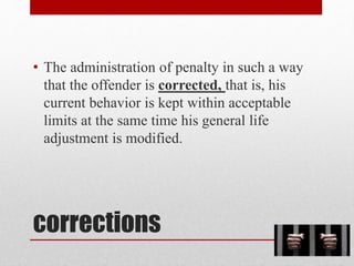 Corrections - Field of Social Work | PPTX