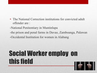 Corrections - Field of Social Work | PPTX
