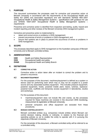 Corrective action | PDF
