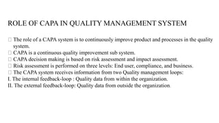 Corrective actions and preventive actions | PPTX