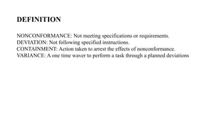 Corrective actions and preventive actions | PPTX