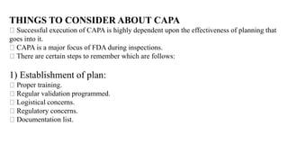 Corrective actions and preventive actions | PPTX