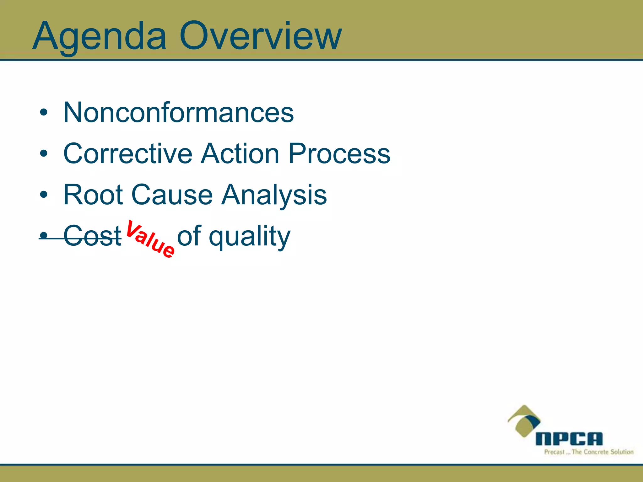 Corrective Action And Root Cause Analysis Pptx