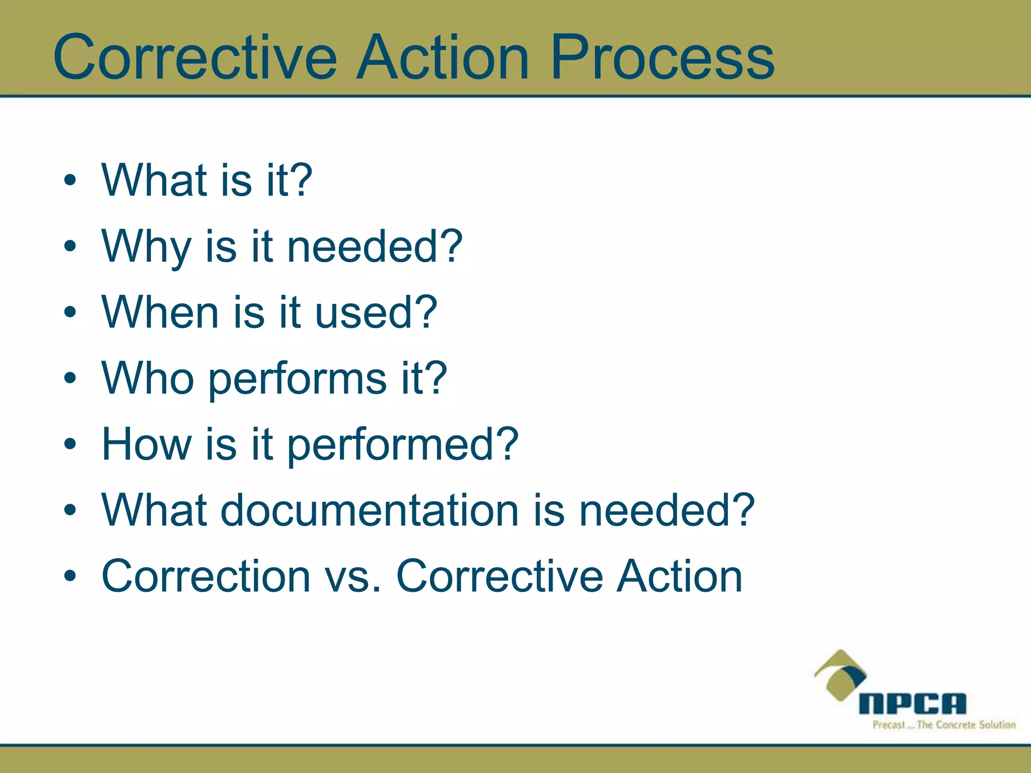 Corrective Action And Root Cause Analysis | PPTX