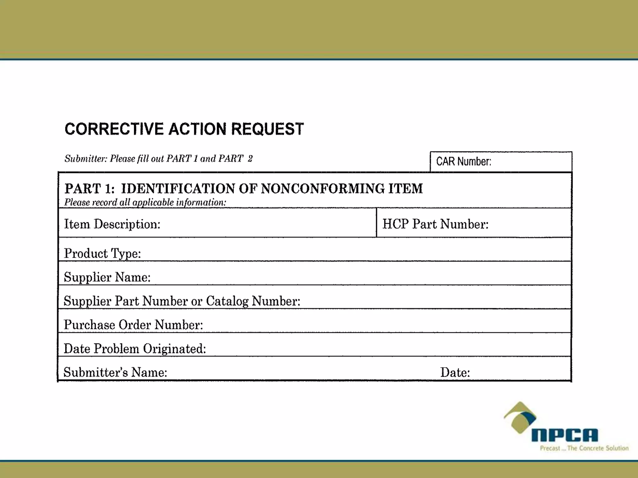Corrective Action And Root Cause Analysis | PPTX